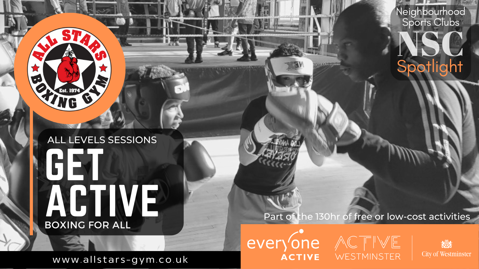 NSC Spotlight for April - All Stars Boxing Gym - ActiveWestminster