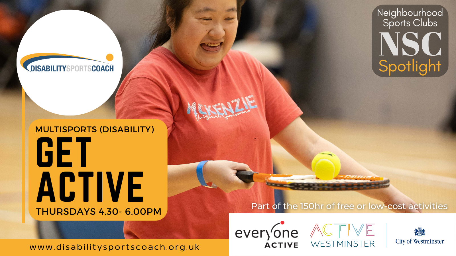 NSC Spotlight for June - Disability Sports Coach - ActiveWestminster