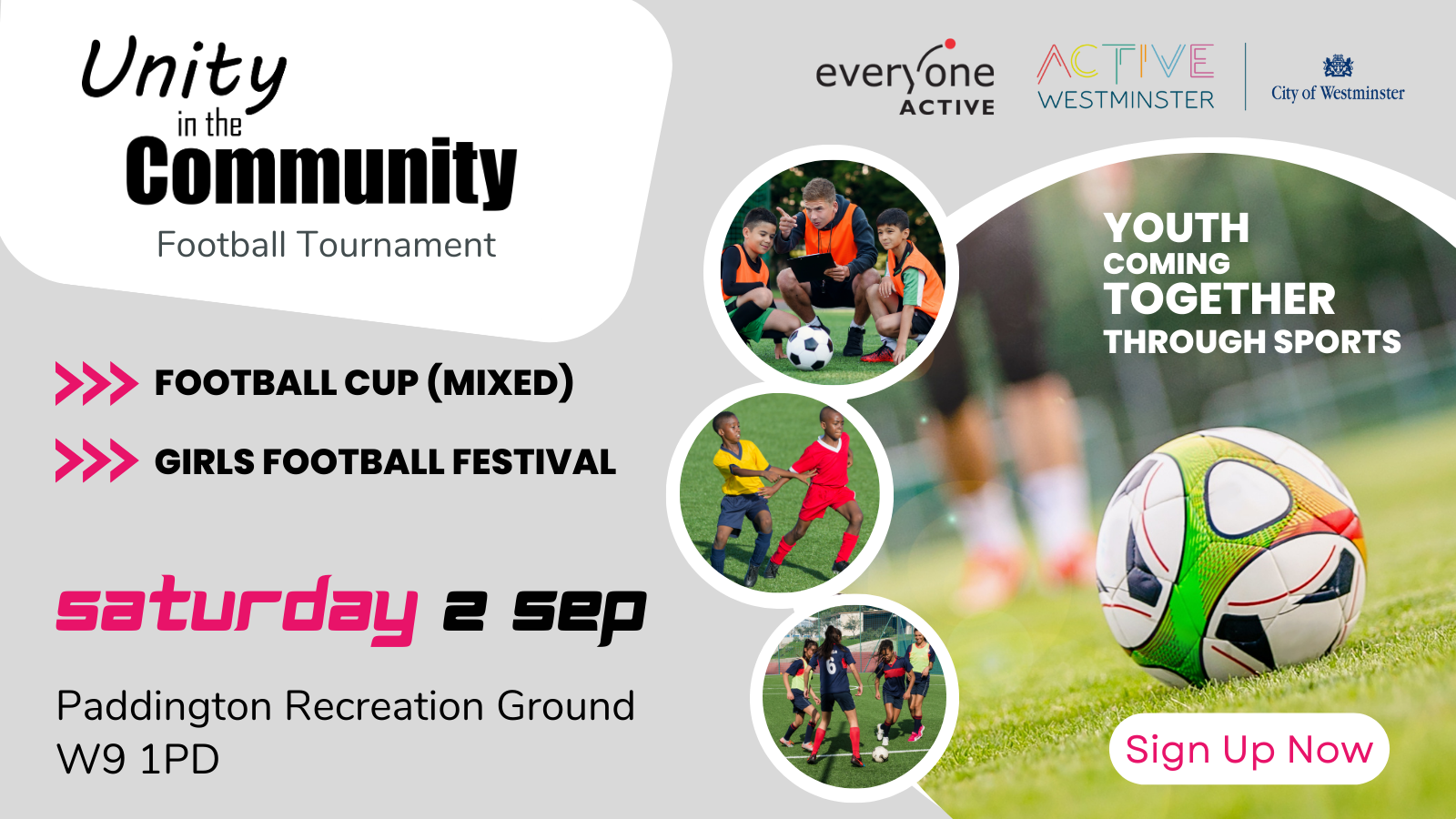 Save the date: Unity in the Community Football Tournament on the 2 Sep ...