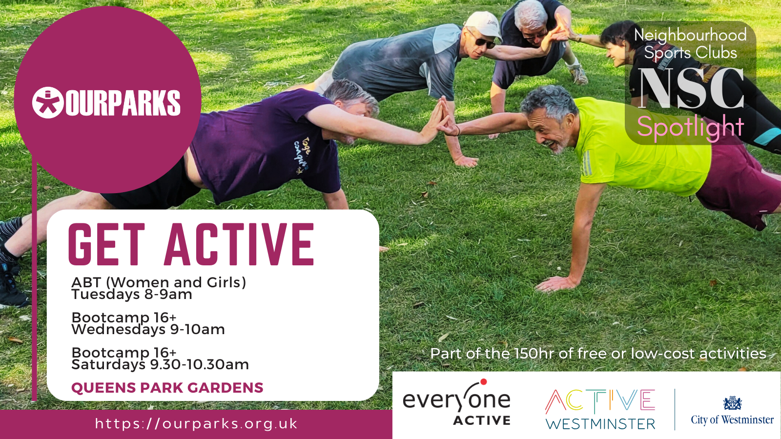 NSC Spotlight for October - Our Parks - ActiveWestminster