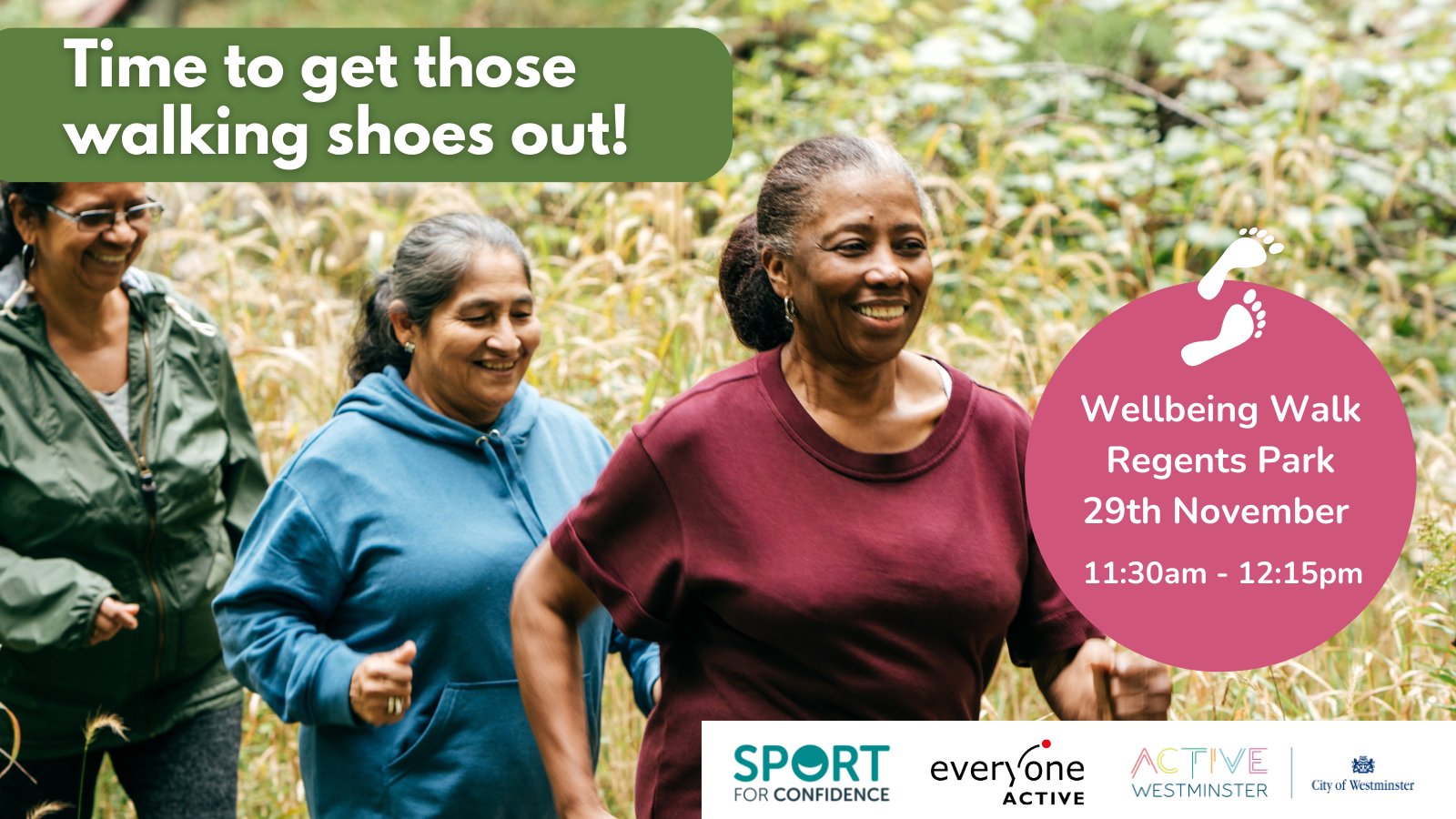 Winter Wellbeing Walk at Regents Park - Wednesday 29th November - ActiveWestminster