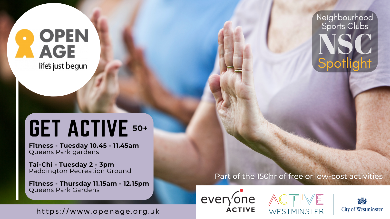 NSC Spotlight For January - Open Age - ActiveWestminster