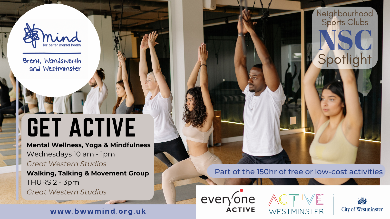 NSC Spotlight For June - Mind Brent, Wandsworth and Westminster - ActiveWestminster