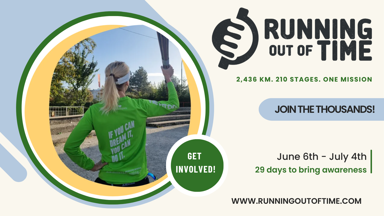 Join the Thousands for the Running Out of Time Relay! - ActiveWestminster