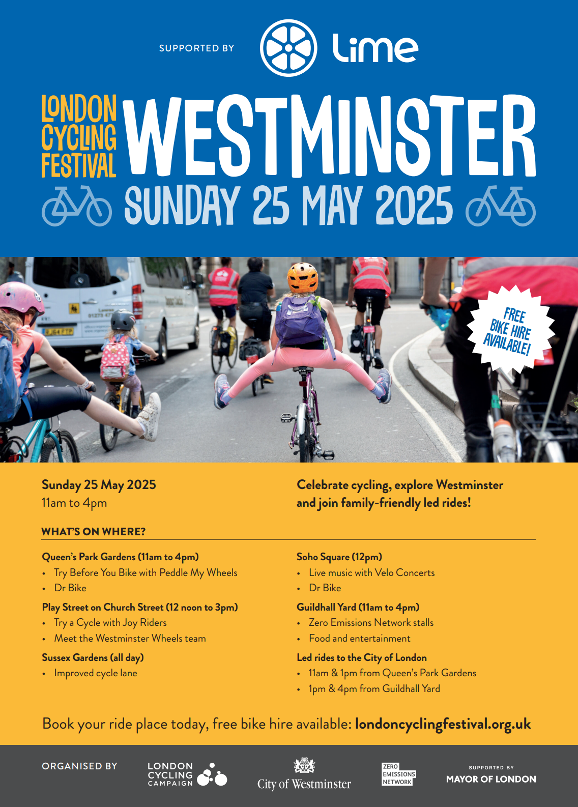 Westminster Gets Rolling For The London Cycling Festival ...