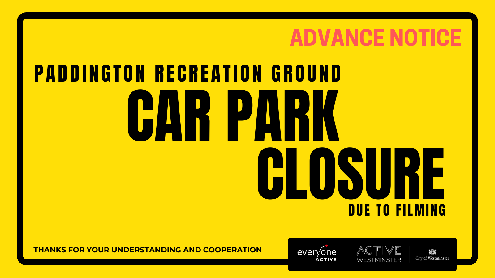Temporary Car Park Closures At Paddington Recreation Ground ...